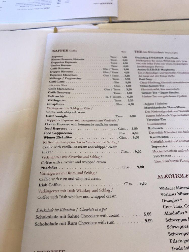 Speisekarte von Café Einstein - Stammhaus cafe, Berlin ...