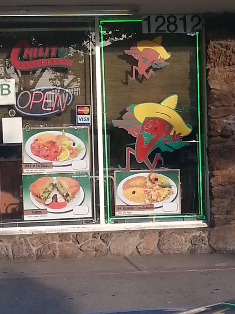 Carta de El Chilito Restaurant, Downey, Paramount Blvd