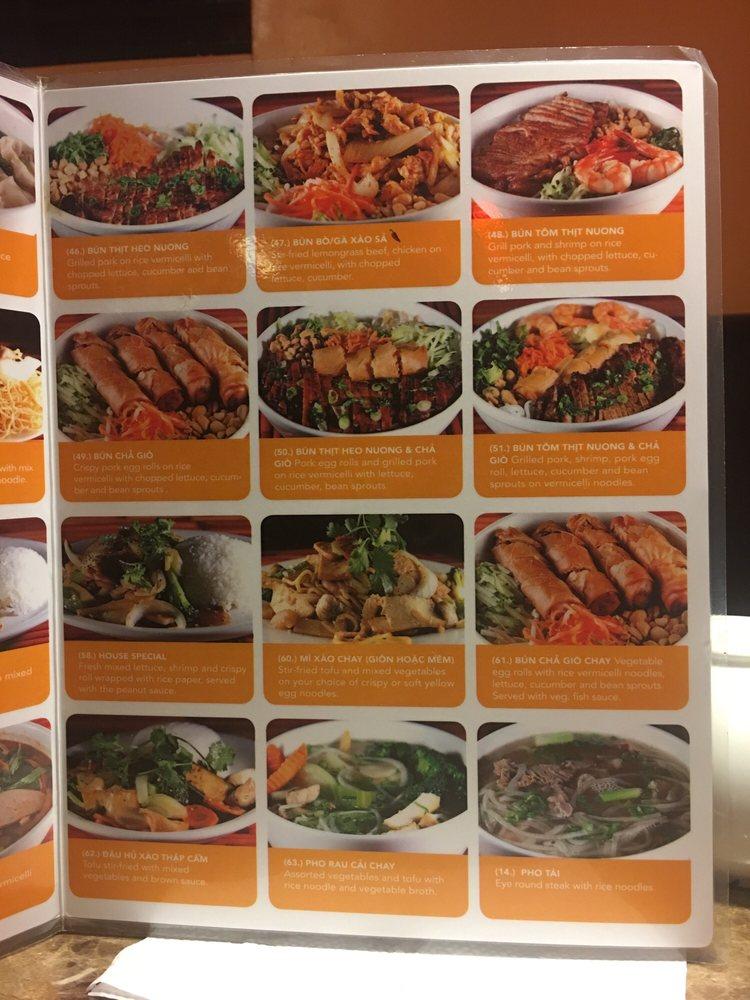 Menu at Mai Pho Restaurant, Cedar Rapids