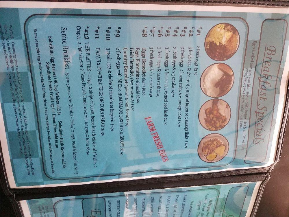 Menu at Gel's Kitchen 2 restaurant, Warwick