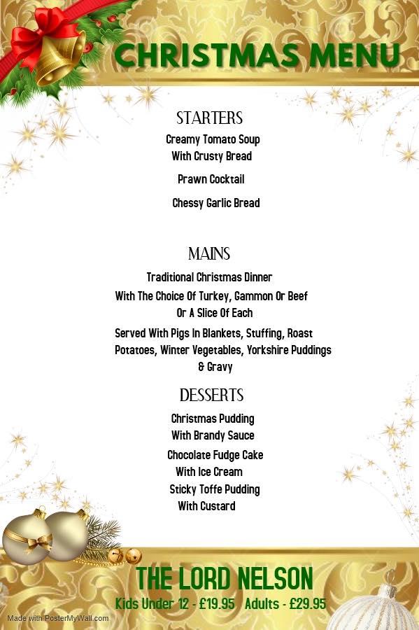 Menu at Lord Nelson pub & bar, Manchester, 3 Fox Fold