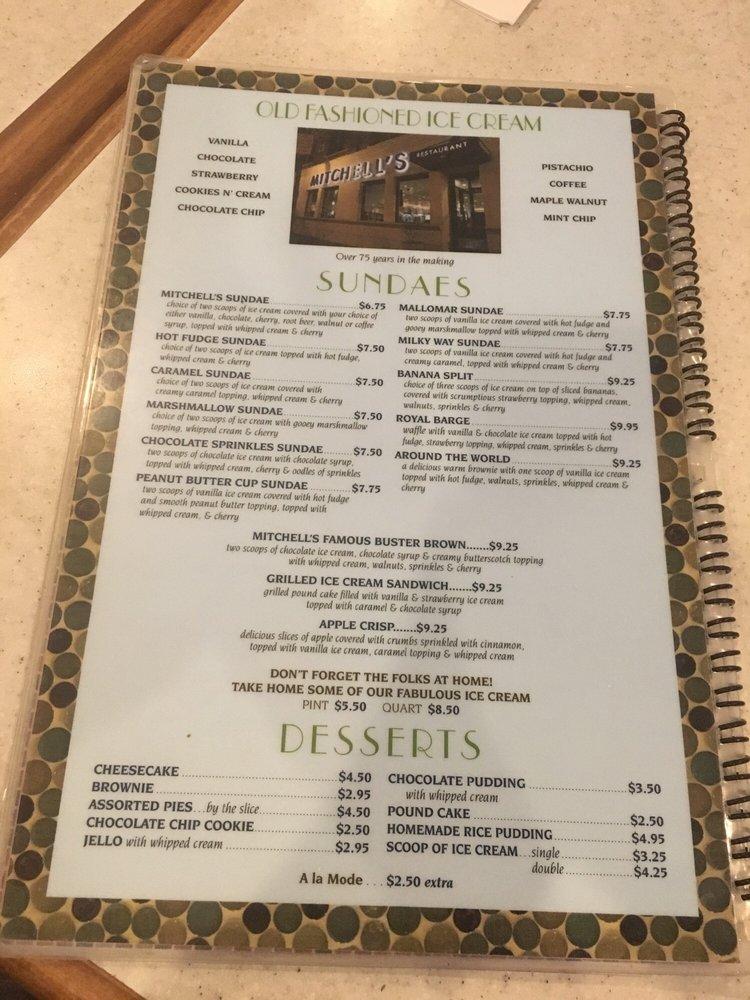 Menu at Mitchell's Restaurant, Valley Stream, 191 Rockaway Ave