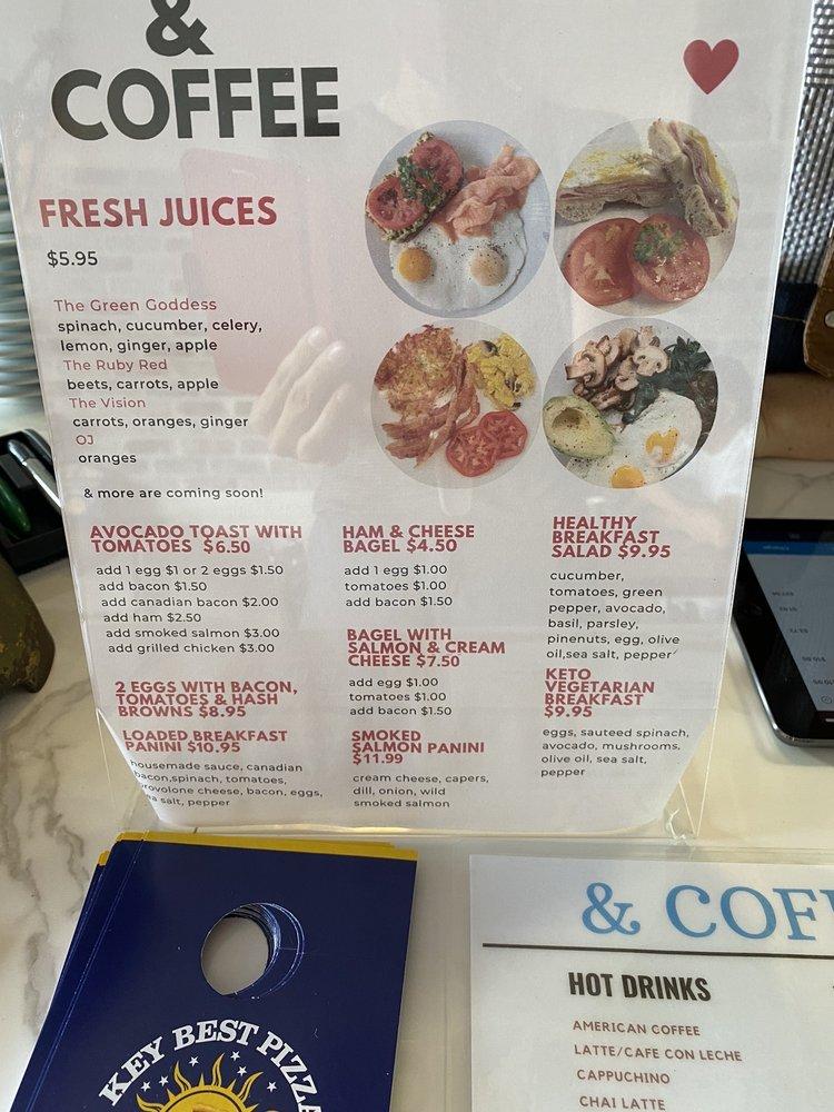 Menu at And Coffee restaurant, Key West