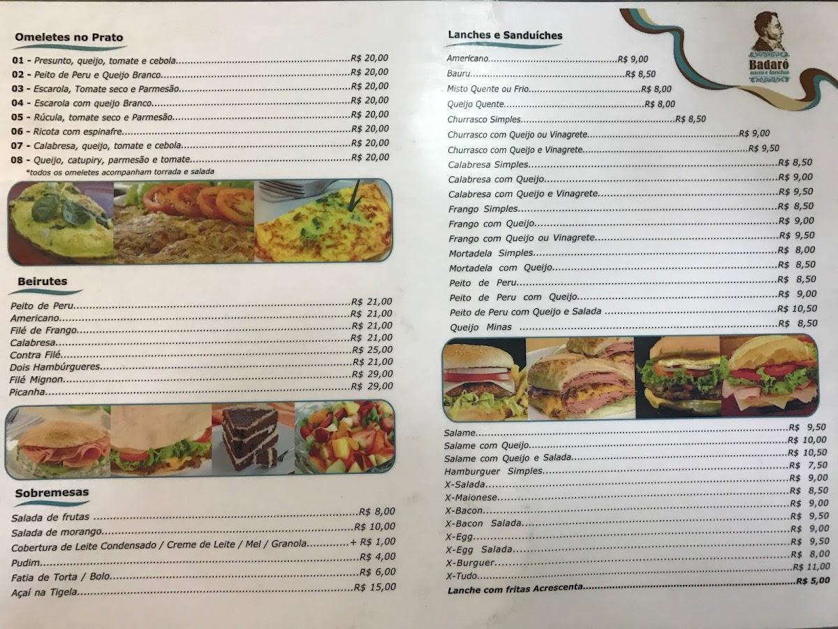 Menu em Badaró Sucos e Lanches pub & Bar, São Paulo, R. Líbero Badaró