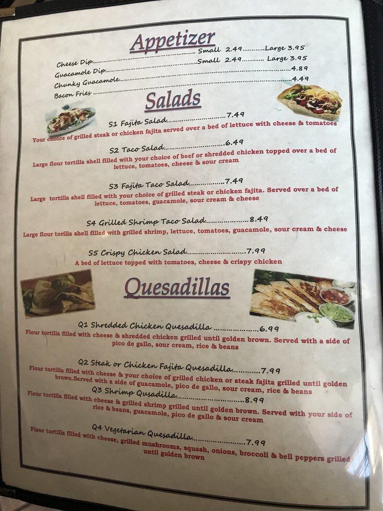 Menu at Little brother restaurant, El Dorado, Junction City Rd