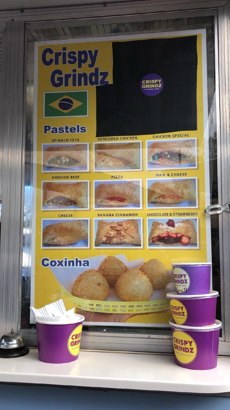 Menu at Crispy Grindz restaurant, Haleiwa, 66-236 Kamehameha Hwy