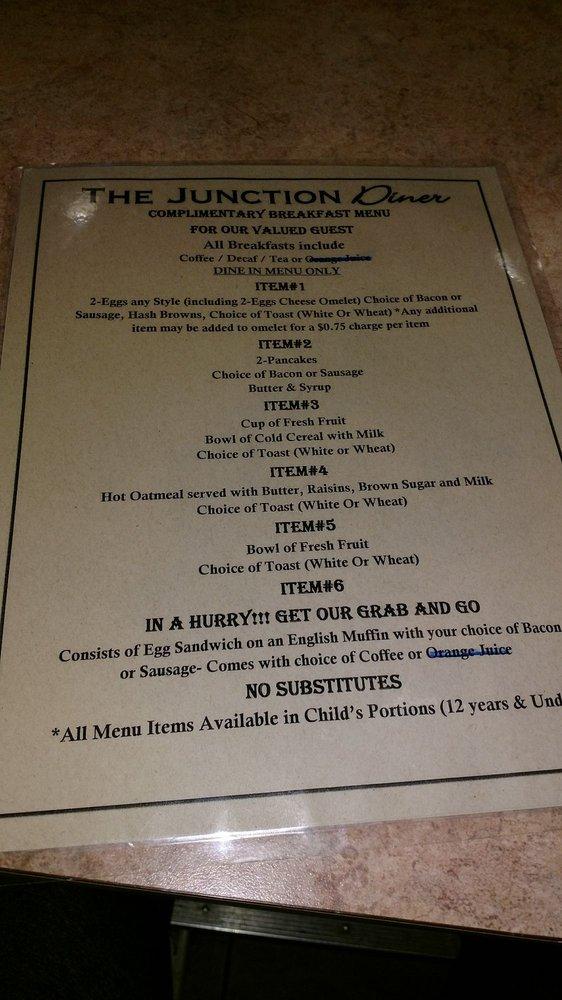 Menu at The Junction pub & bar, Bakersfield