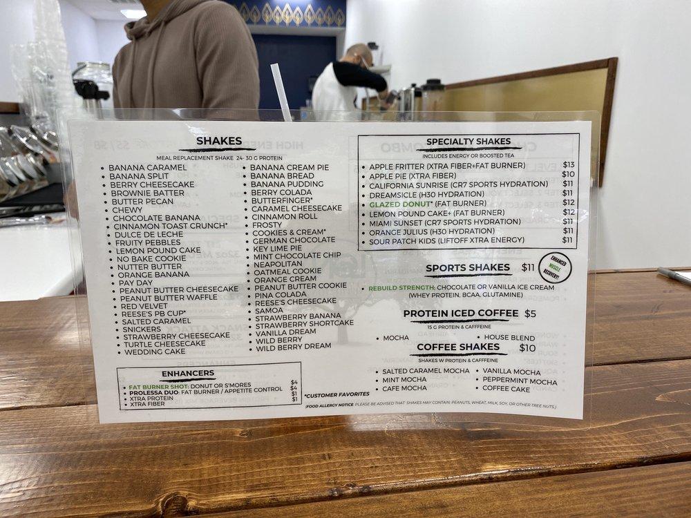 Menu at Live Oak Nutrition pub & bar, Live Oak