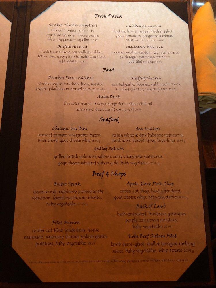 Menu at Satay Bistro pub & bar, Coeur d'Alene