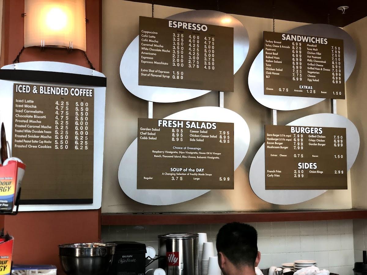 Menu at Sierra Deli & Market restaurant, Oakland