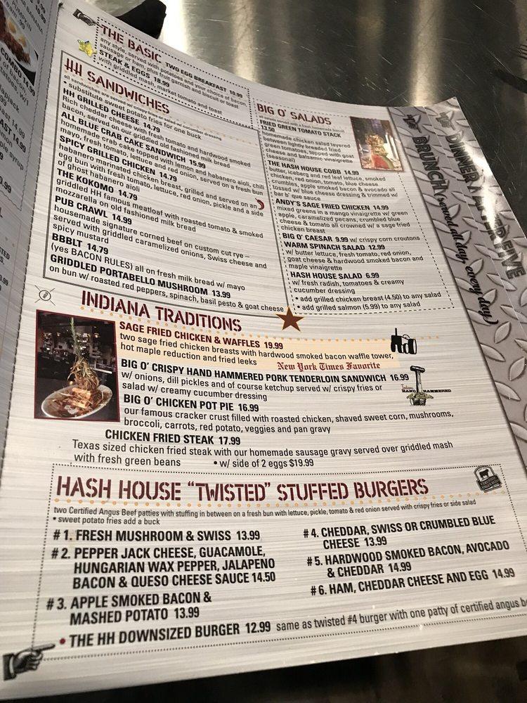 Menu at Hash House A Go Go at The LINQ restaurant, Las Vegas, S Las ...