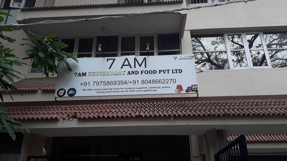 7 AM RESTAURANT AND FOOD PVT LTD OUTLET, Bengaluru - Restaurant menu ...