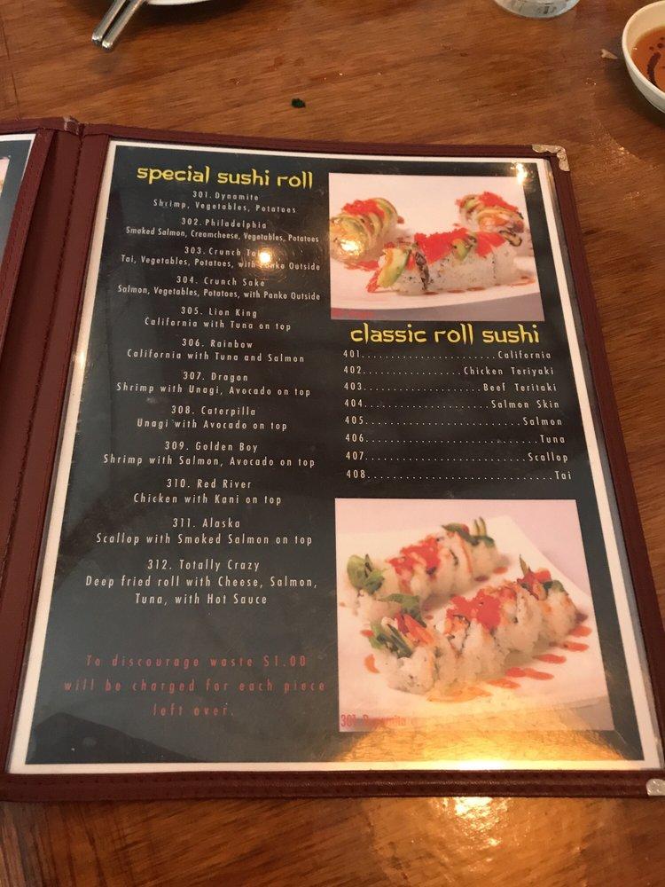 Menu at Magic Sushi - McPhillips restaurant, Winnipeg, 272 McPhillips St