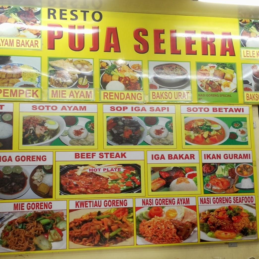 Menu at Resto Puja Selera ( PGC ) restaurant, East Jakarta
