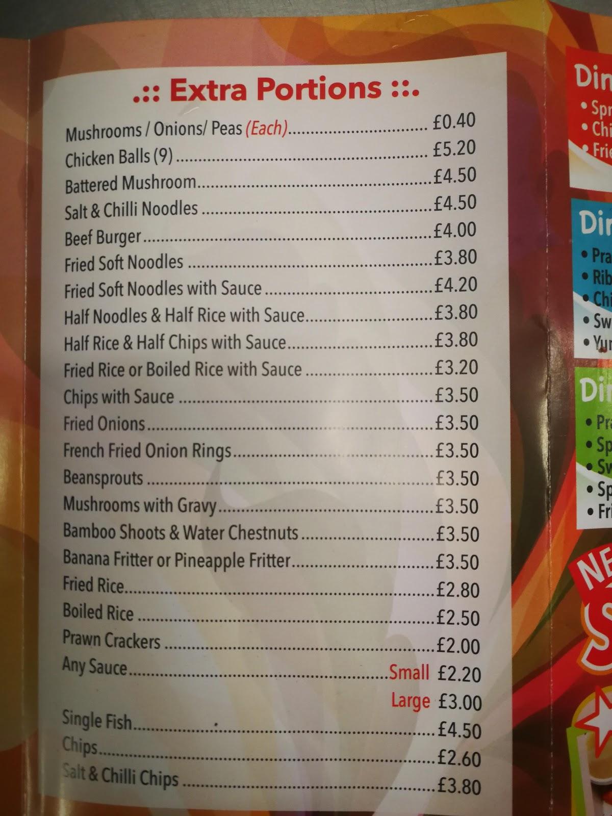 Menu at New Century restaurant, Belfast, 701 Oldpark Rd