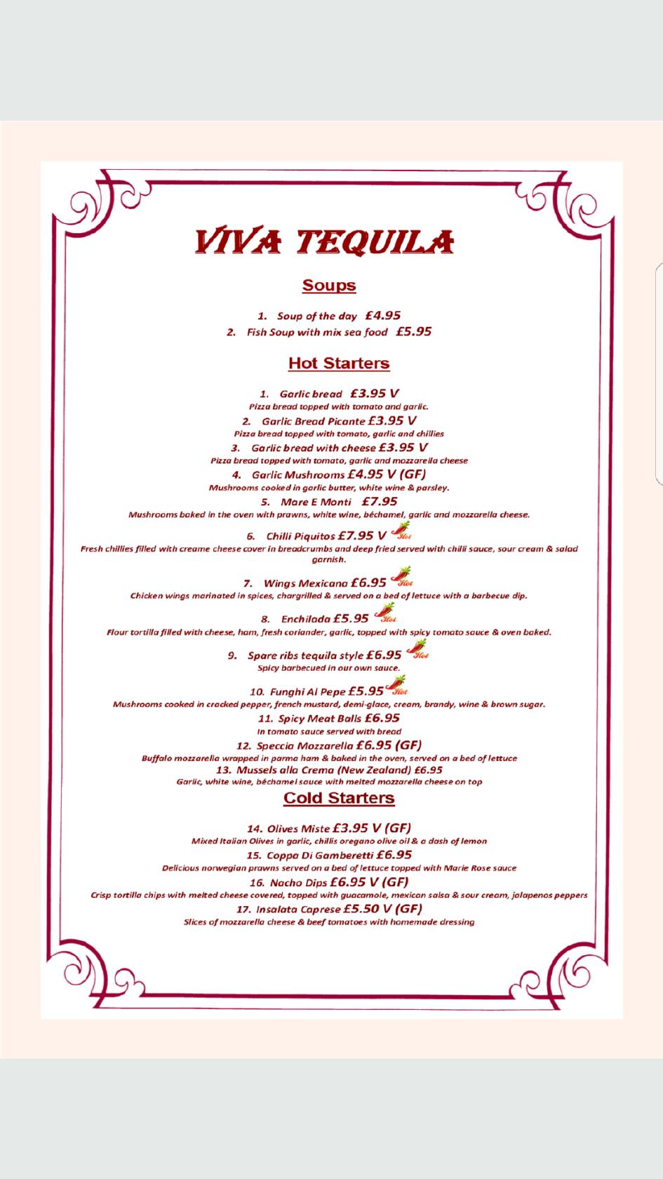 Menu at Elif Restaurant, Sheffield