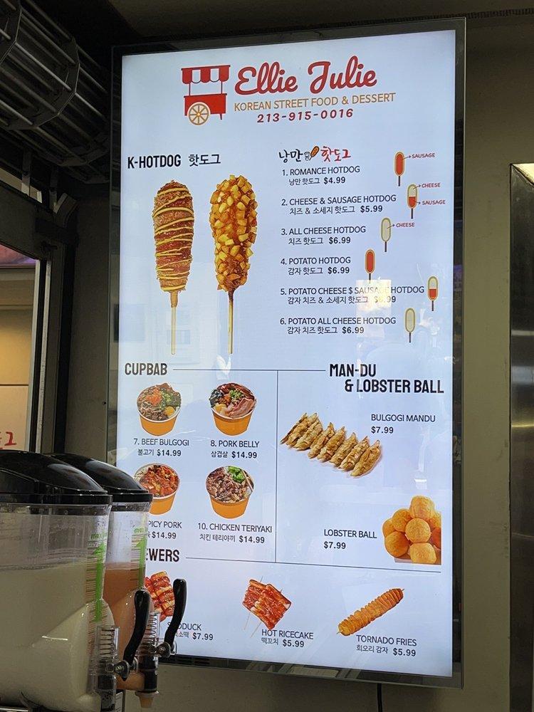 Menu at Ellie Julie Hotdog & Chicken (Koreatown Plaza) fast food, Los ...