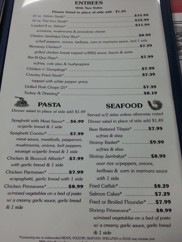 Menu at Hometown Diner restaurant, Portsmouth