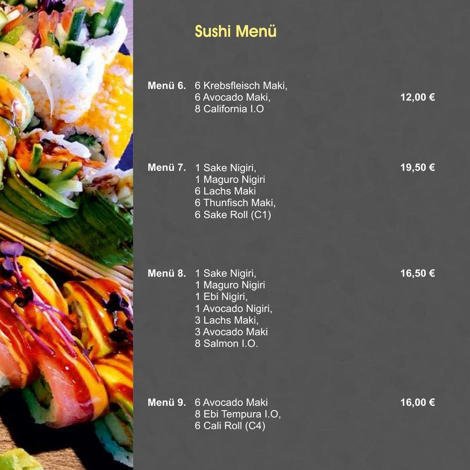 Speisekarte von Miss Vietnam restaurant, Bayreuth