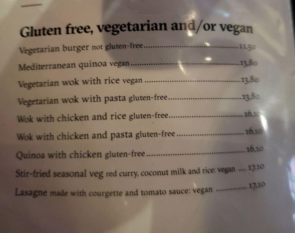Menu at Domus, Leuven, Tiensestraat 8