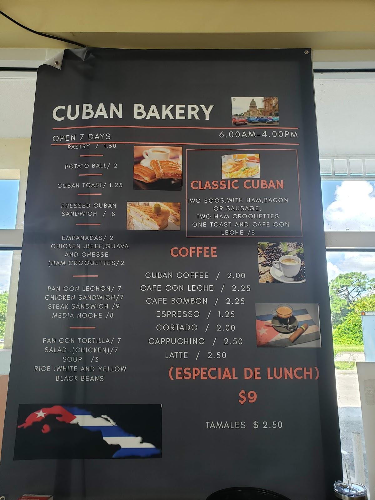 Menu at Henry's Cuban Cafe, Palm Bay