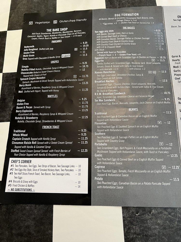 Menu at Madison Park Kitchen restaurant, Forest Park