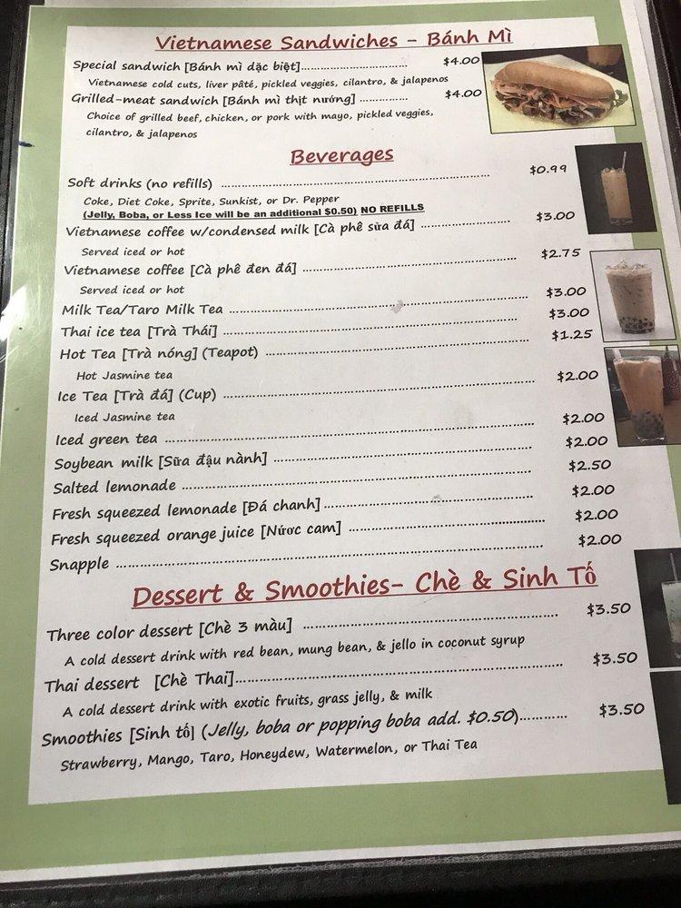 Menu at Pho 72 Restaurant Vietnamese Noodle and Grill, San Bernardino ...