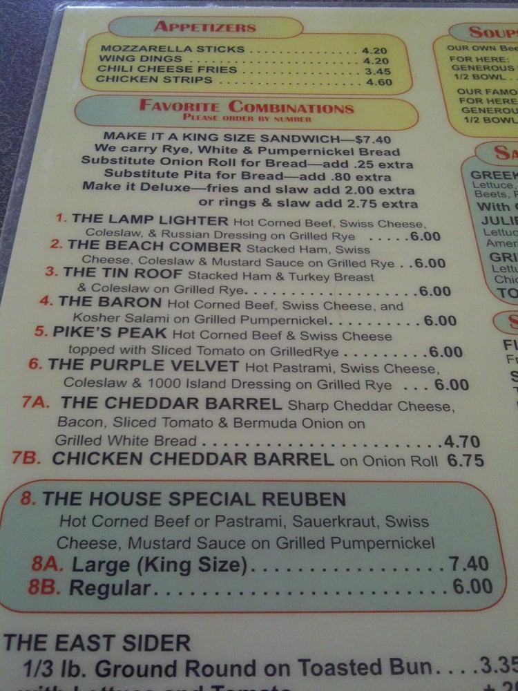 Menu at House of Reuben (Original Owners) restaurant, Sterling Heights