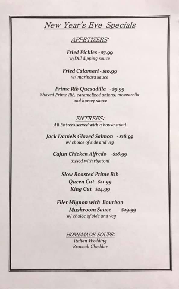 Menu at 69 Steakhouse, Whitesboro