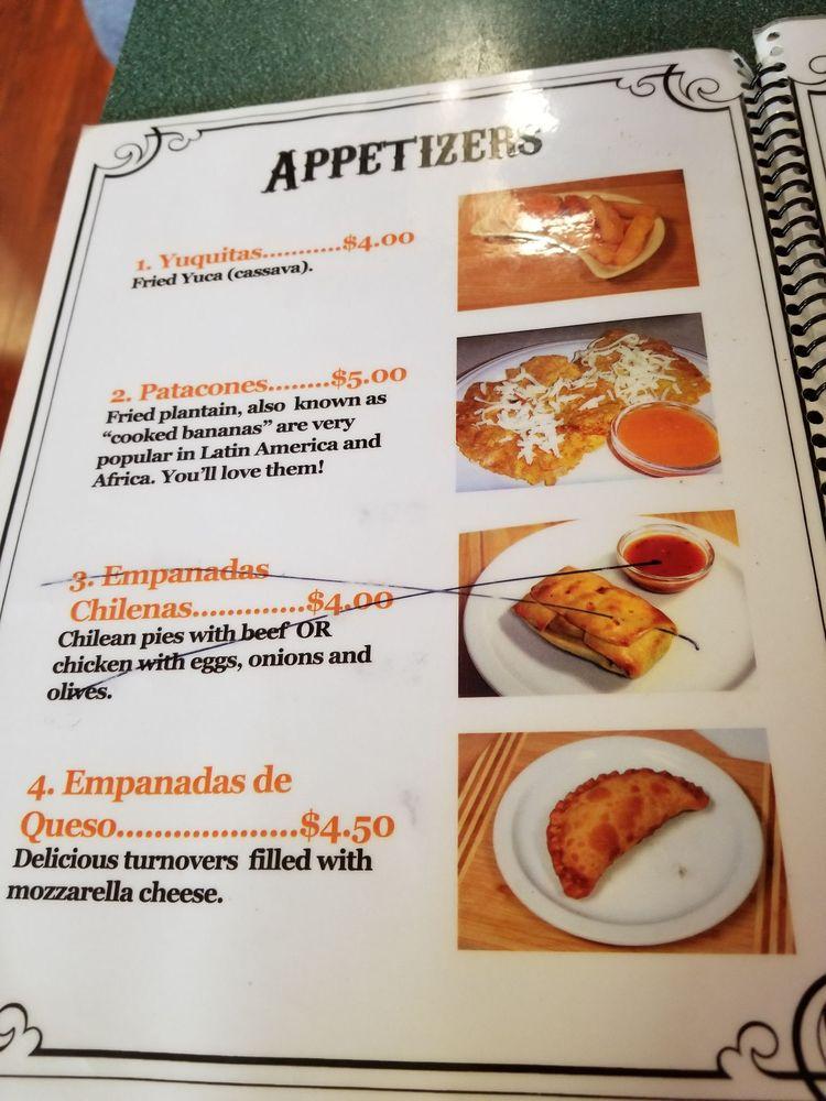 Menu at El Inka Deli restaurant, Burnaby