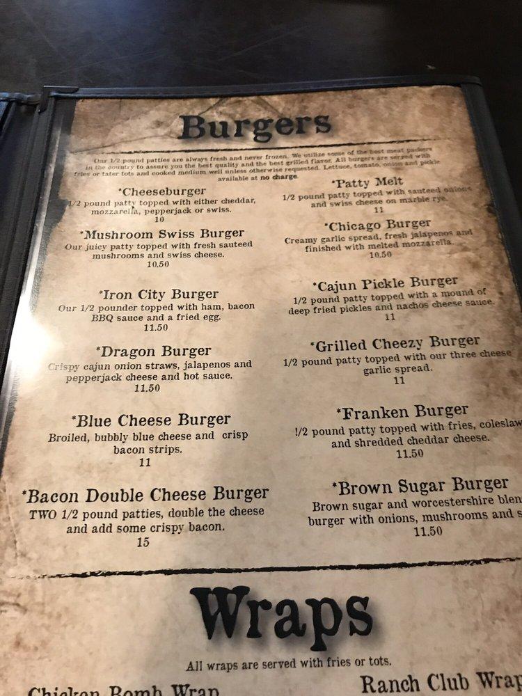 Menu at Luckie's Barn & Grill, Oregon