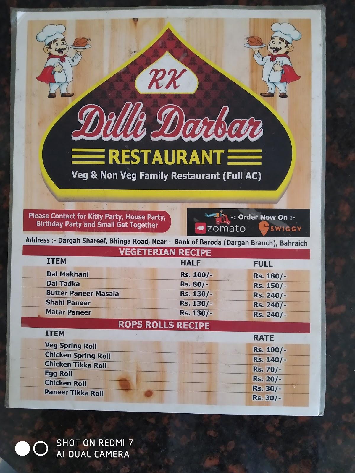 RK Dilli Darbar Restaurant, Bahraich - Restaurant reviews