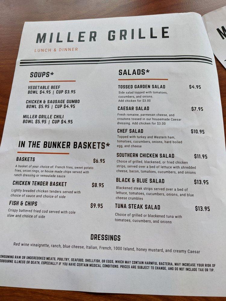 Menu at Miller Grille pub & bar, New Market