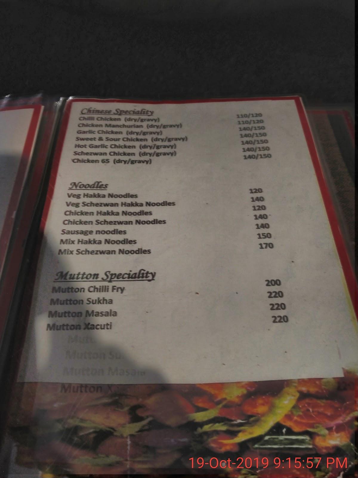 Menu at Pepper n Spice, Benaulim, Near Don Bosco Benaulim