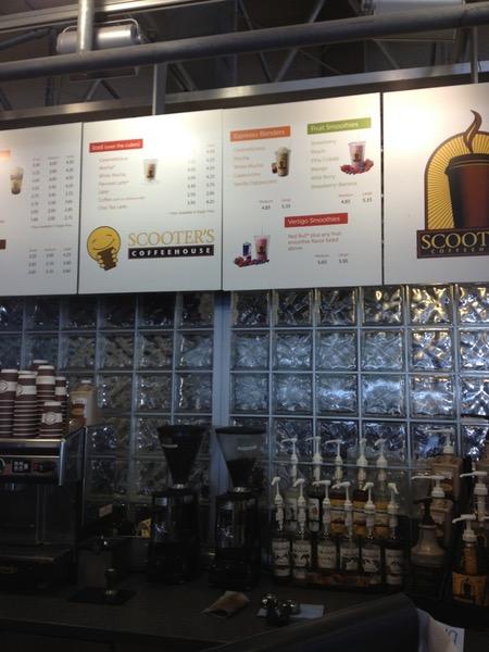 Menu at Scooter's Coffee cafe, Omaha, Abbott Dr