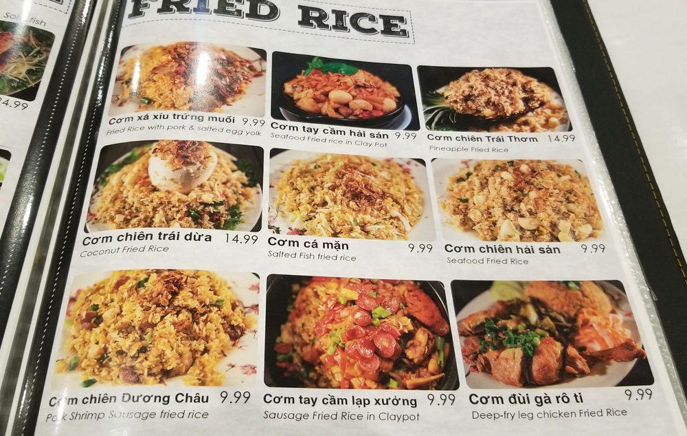Menu at TRÀM CHIM RESTAURANT, San Diego