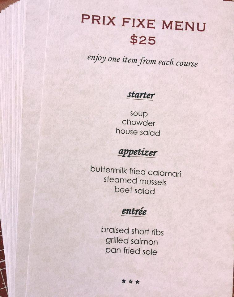 Menu at The Wicked Oyster pub & bar, Wellfleet