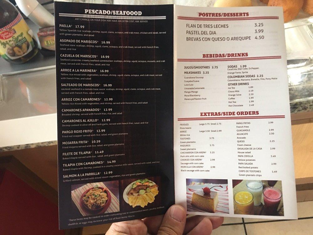 Menu at El Cafetal, Indian Trail, Old Monroe Rd