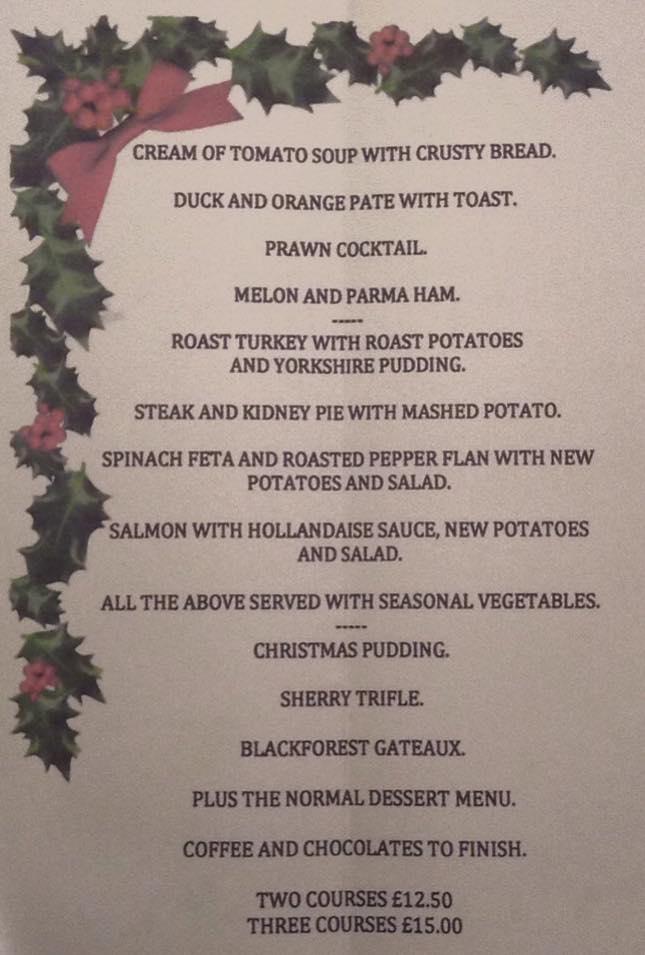 Carta del pub y bar The Blue Ball, Chesham