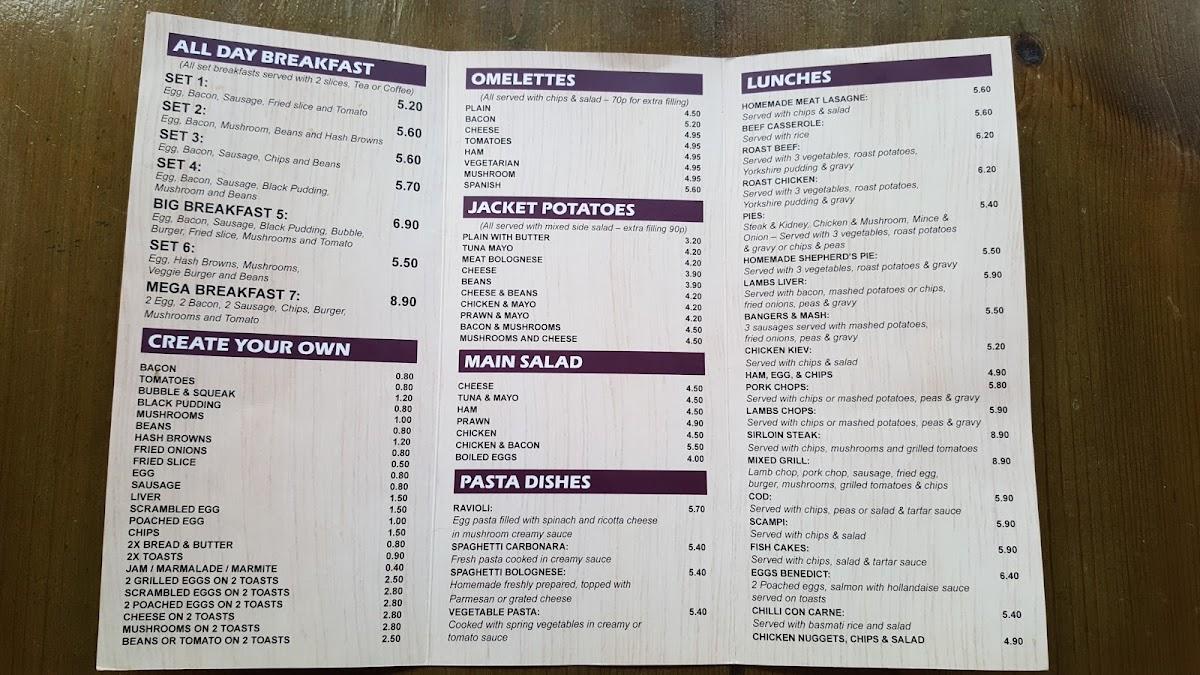 Menu at Caterham Cafe & Bistro, Caterham