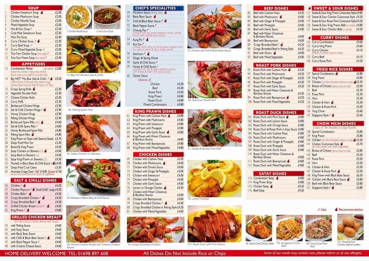 Menu at Happy Garden Chinese Takeaway fast food, Hamilton