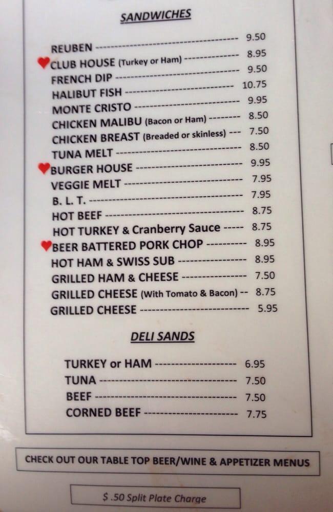 Menu at Hanging Five Restaurant, Butte