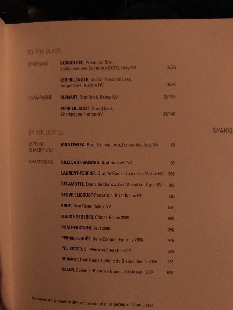 Menu at Himitsu restaurant, Atlanta, 3050 Peachtree Rd