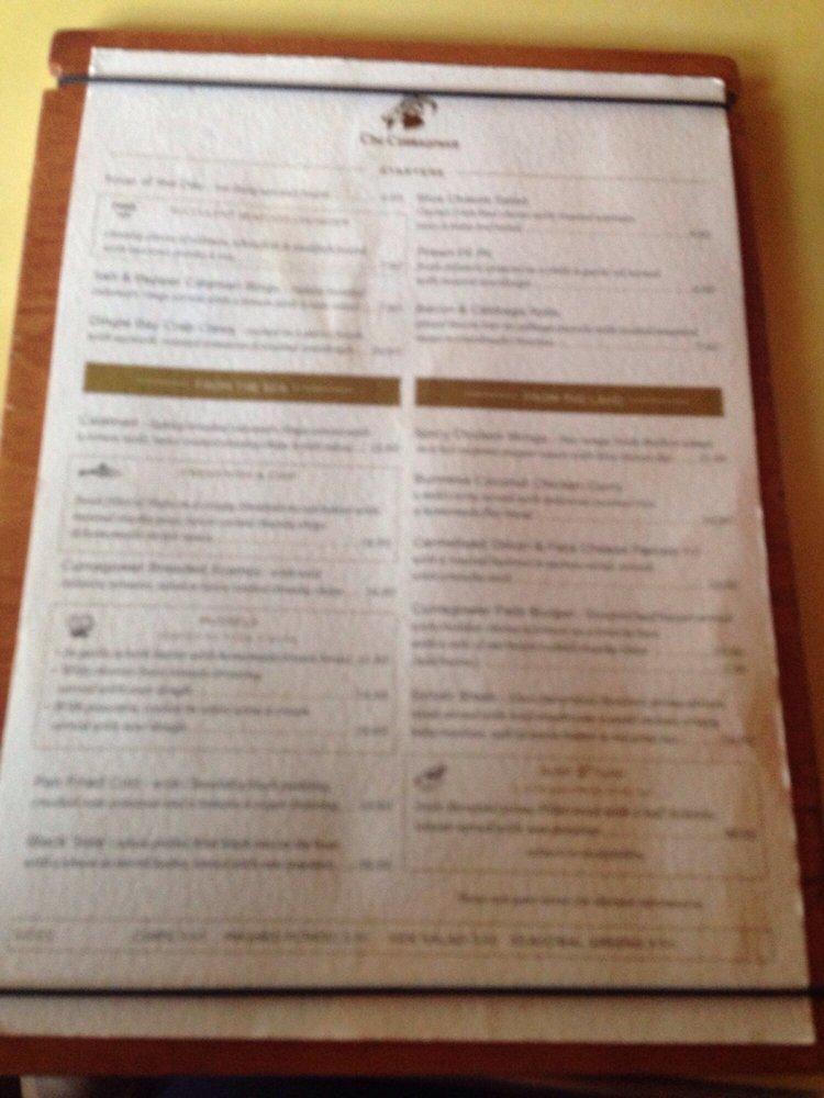 Menu at The Curragower Bar and Restaurant Limerick, Limerick