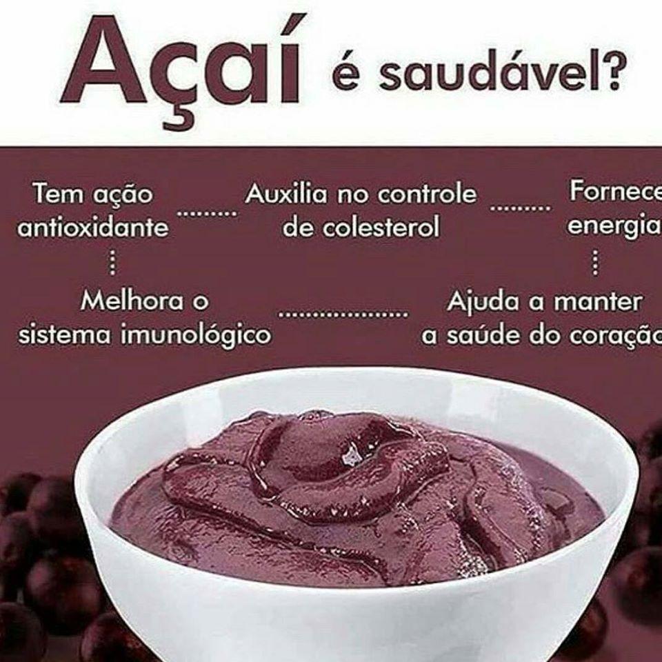 Menu at Tradicional açai restaurant, Brazil