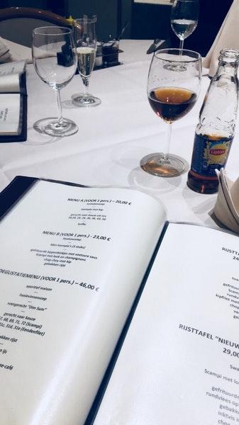 Menu at Swatow, Antwerp