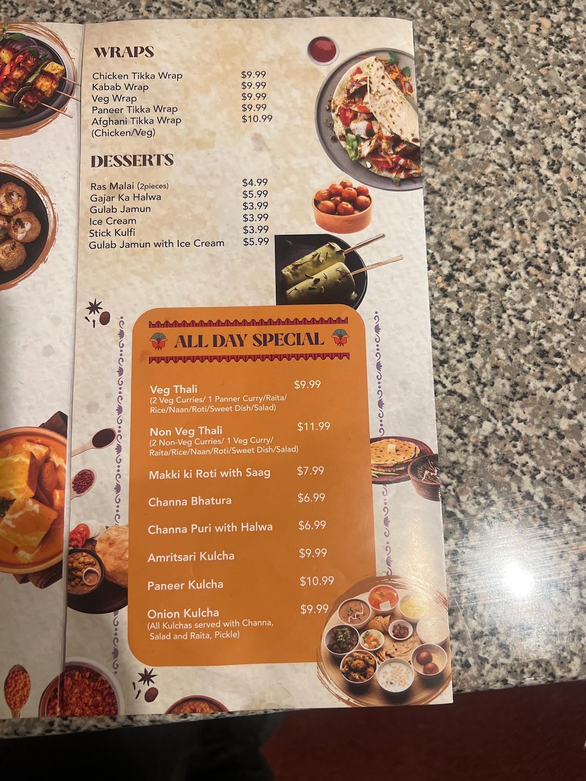 Menu at Pure Punjabi Sweets And Restaurant, Mississauga