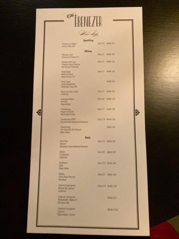 Menu at The Ebenezer pub & bar, Plymouth
