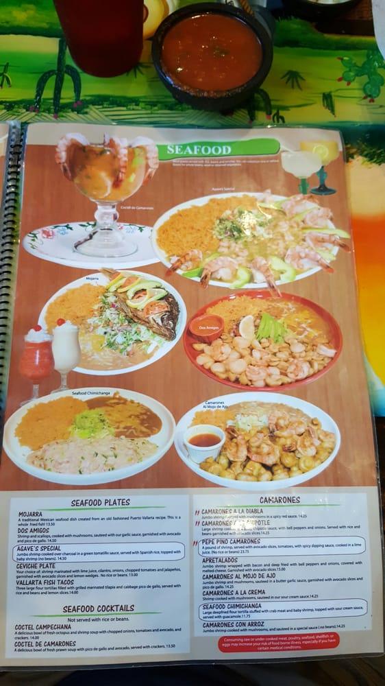 Menu at El Agave Mexican Restaurant, Ephrata