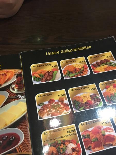 Menu at Restaurant Sultan Saray (Gelsenkirchen-Buer), Gelsenkirchen